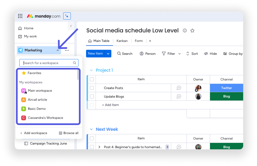 How to Set Up Your Workspace in Monday.com | FindMyCRM How to Set Up Your Workspace in Monday.com | FindMyCRM