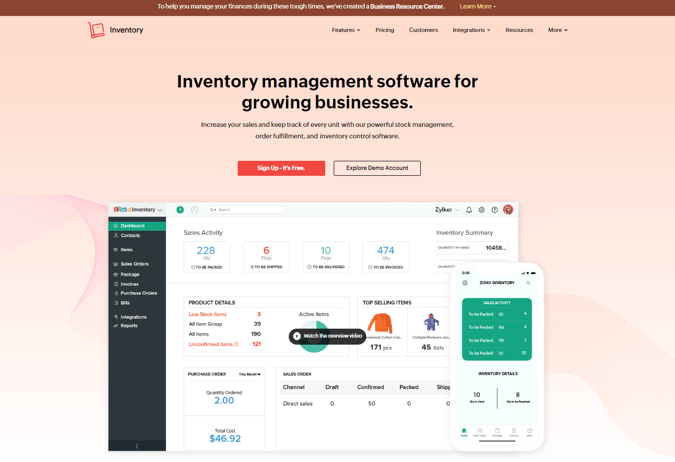 Top 10 Best Free Inventory Management Software for 2024| FindMyCRM